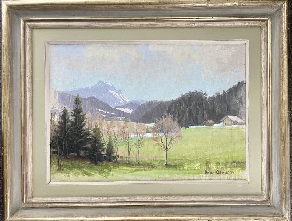 Freiburger Alpenvorland von Heinz Kalmus, Ölbild, 60x45 cm | Kaufen auf Ricardo