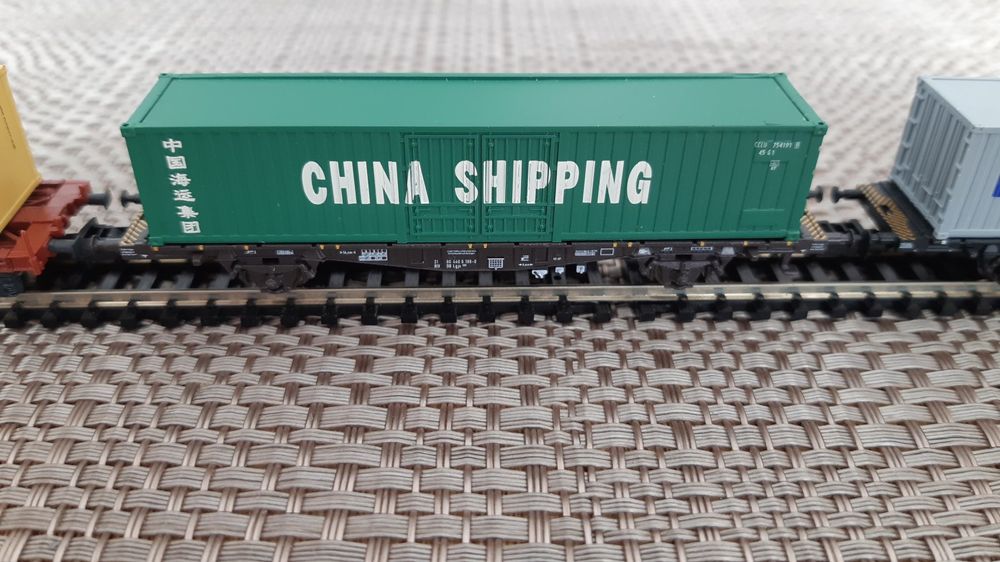 2 Containerwagen und ein Taschenwagen mit Container (Gebraucht) in ...