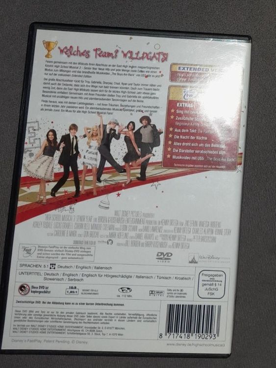 High School Musical 3 - Extended Edition - Walt Disney - DVD | Kaufen auf Ricardo