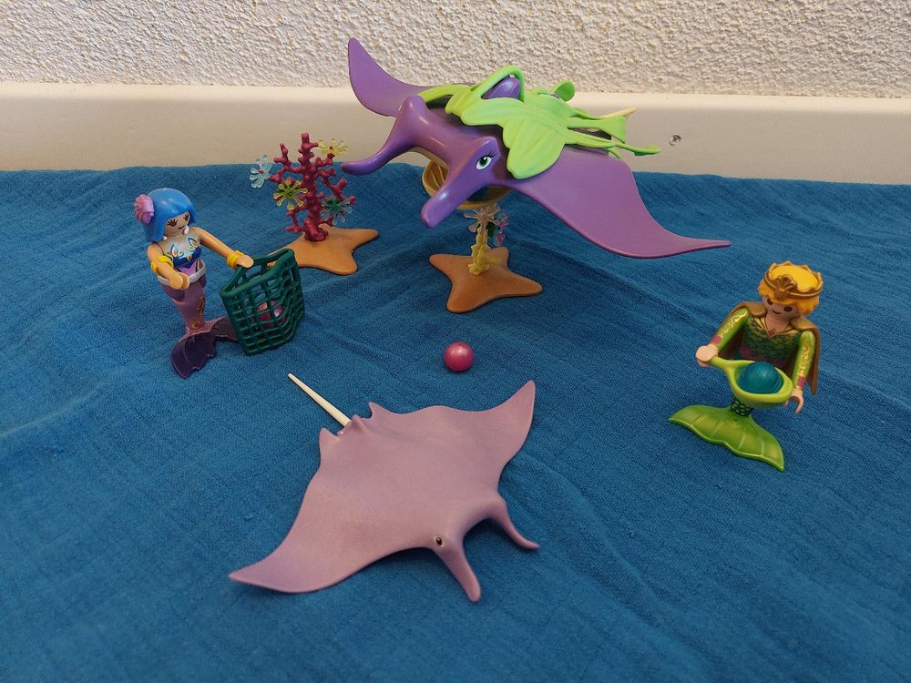 PLAYMOBIL 70099 Perlensammler mit Rochen (Magic) (Gebraucht) in ...