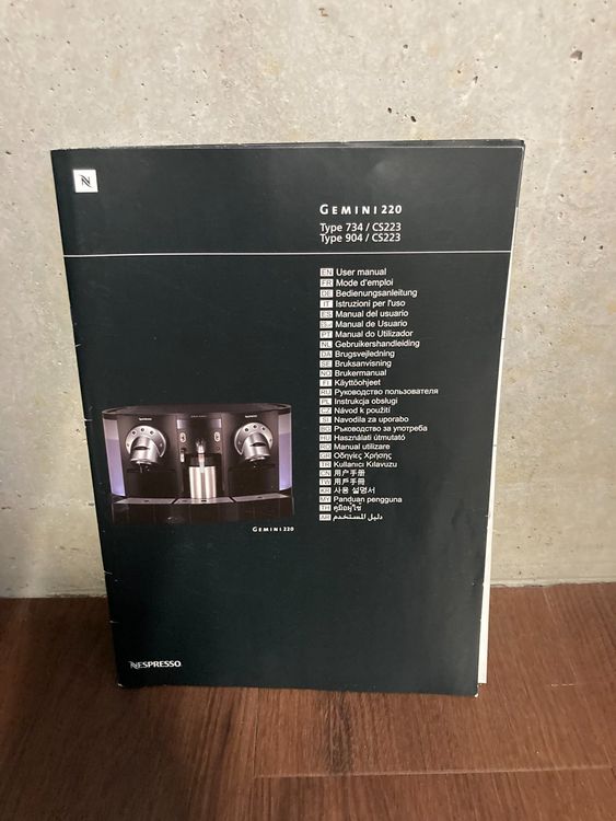 NESPRESSO KAFFEEMASCHINE - GEMINI CS223 PRO Typ 904 (Gebraucht) in Bern ...