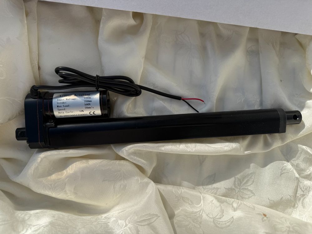 Linearantrieb 500N DC12V Geschwindigk 20 mm/s Läng 38+25 cm (Neu und ...