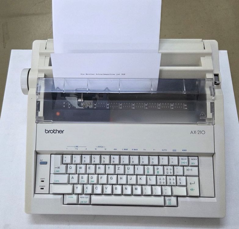 Brother AX-210 Schreibmaschine - Klassiker für Kenner! (Gebraucht) in ...
