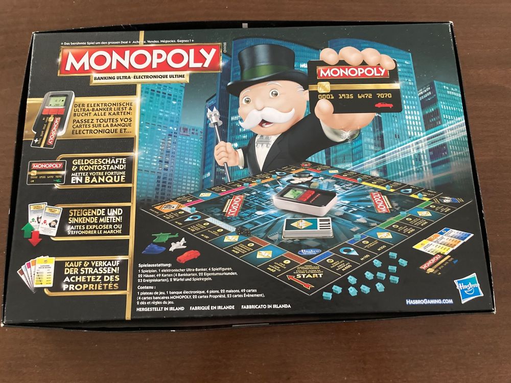 Monopoly Banking Ultra D F Swiss Edition Spiel Parker Hasbro | Kaufen ...