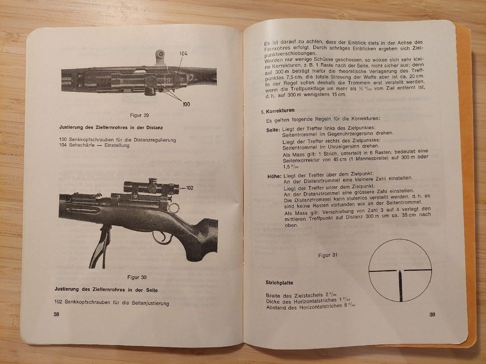 Wafm Reglement Schweizer Armee Der Zielfernrohr Karabiner (Gebraucht) in Unterkulm für CHF 41 ...