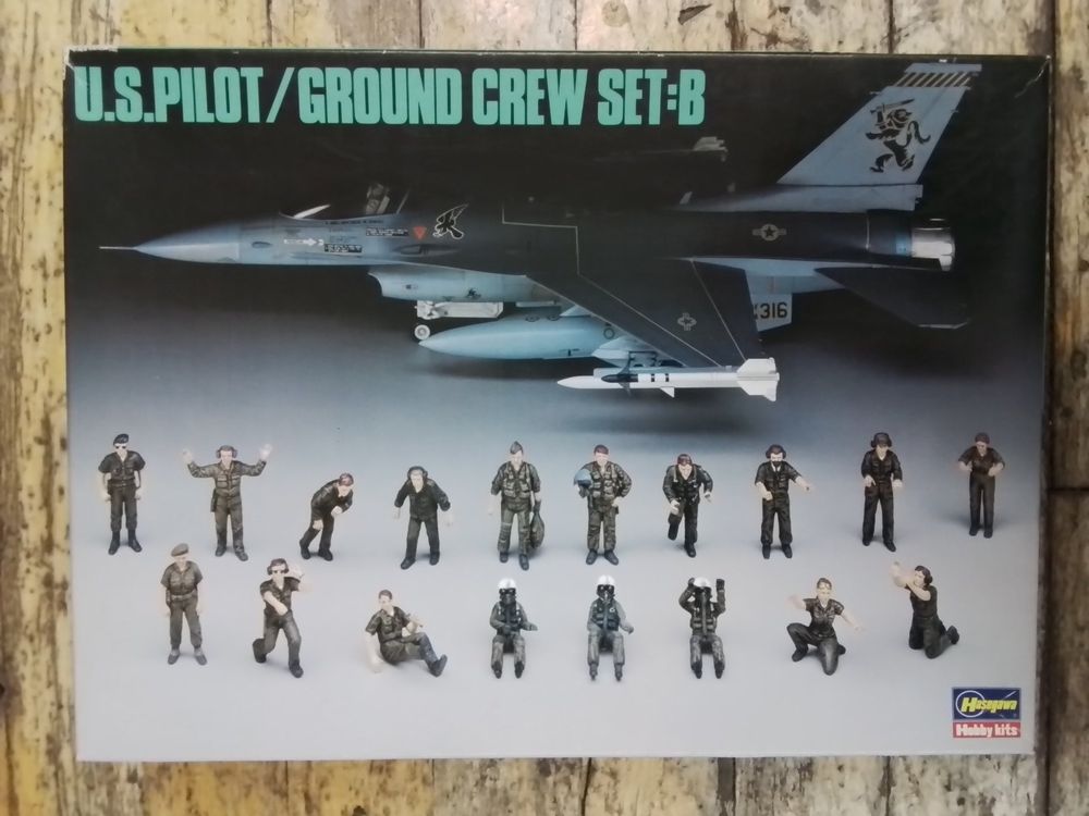 Hasegawa 36005 US Pilot Ground Crew Figuren Bausatz 1:48 (Neu und ...