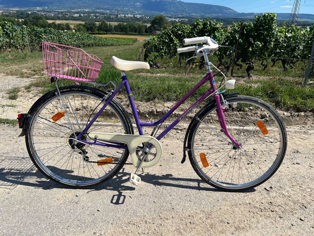 Vélo rose et violet (D'occasion) à Bernex pour CHF 100 – retrait ...