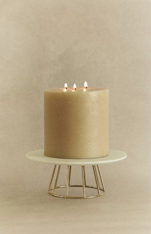 Zara Home - Marble & Metal Candle Holder (Neu (gemäss Beschreibung)) in ...