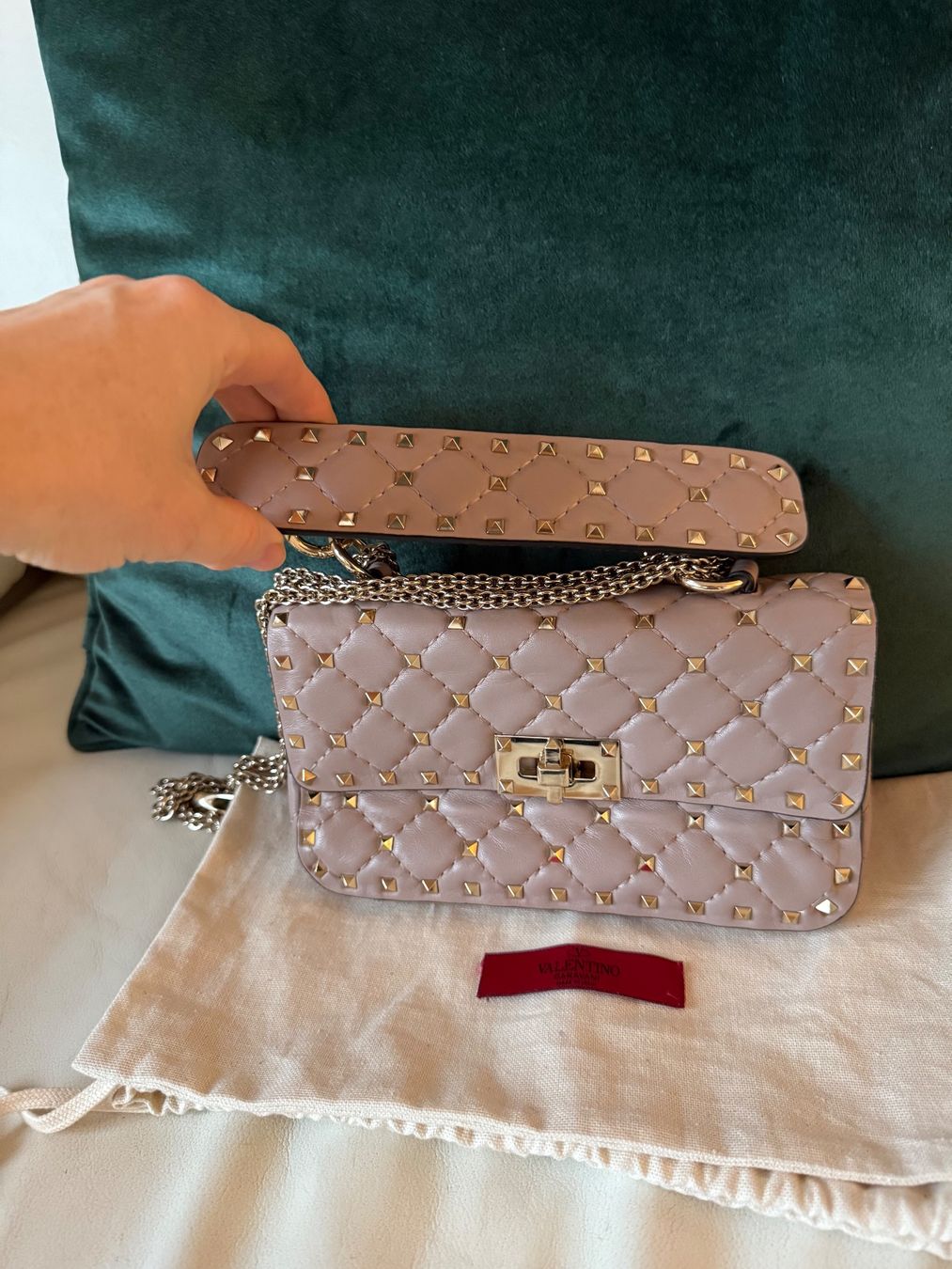 Tasche Valentino Garavani, Rochstud Spike, klein, NP 2.300 (Gebraucht ...