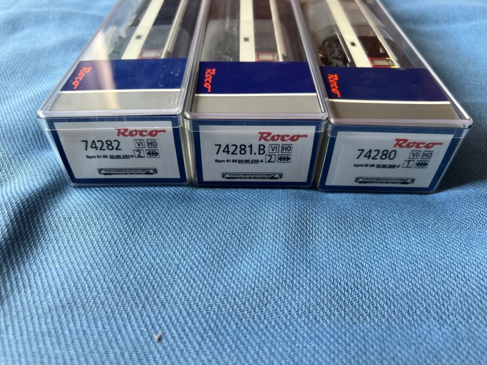 ROCO 74280 + 74281 + 74282 3 Reisezugwagen SBB CFF FFS | Kaufen auf Ricardo