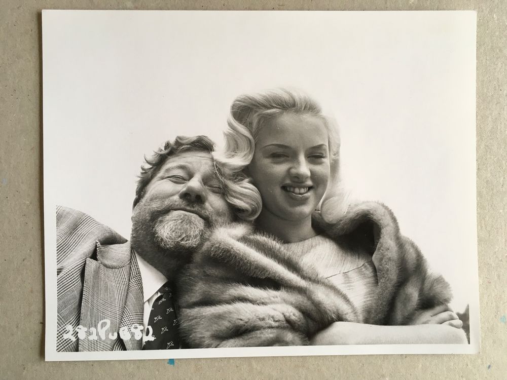 🟡Movie Pressefoto Star James Robertson Justice / Diana Dors (Gebraucht ...