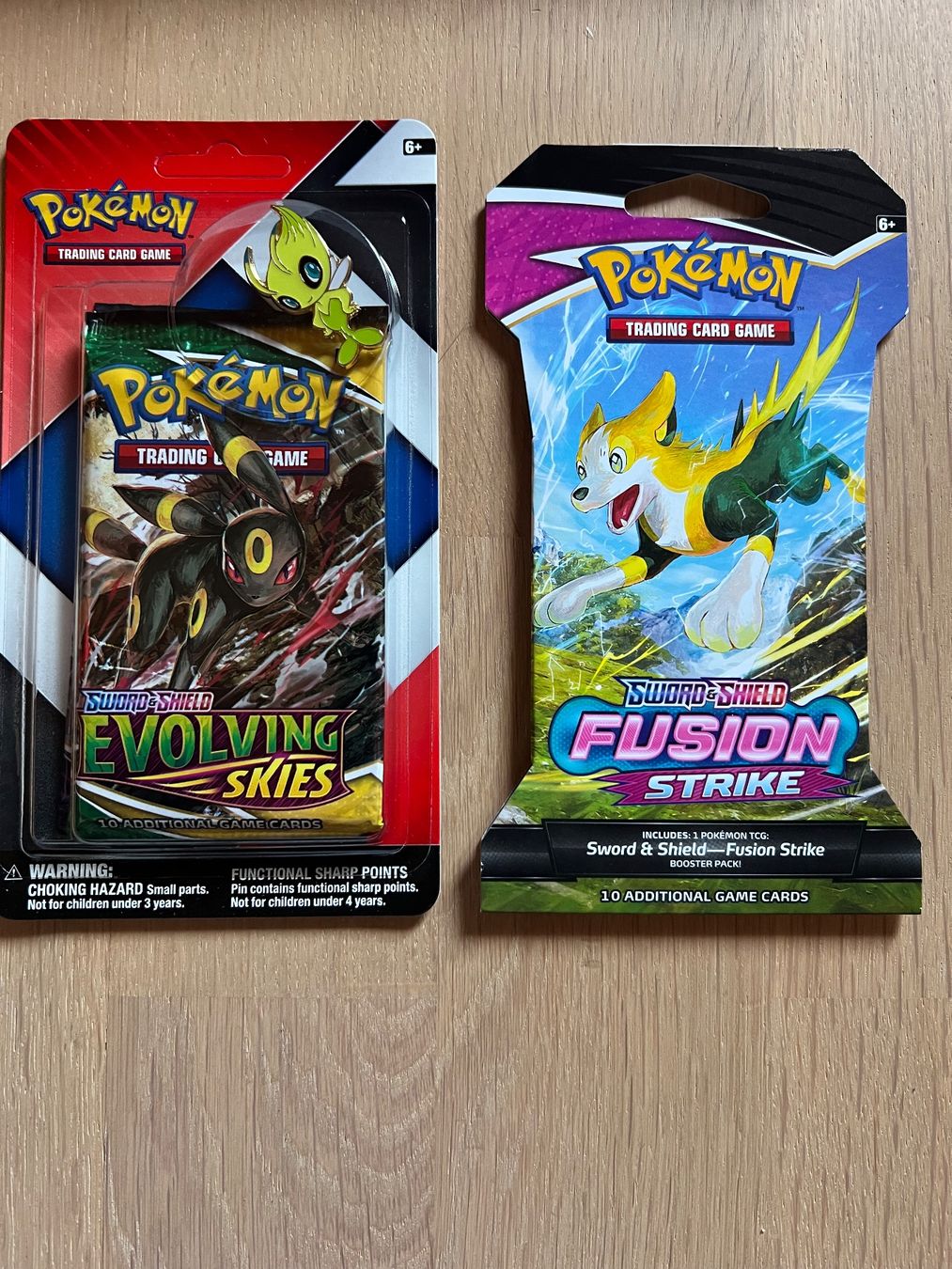 2x Pokemon SWSH Blister Booster Pack Evolving Skies Fusion (Neu und ...