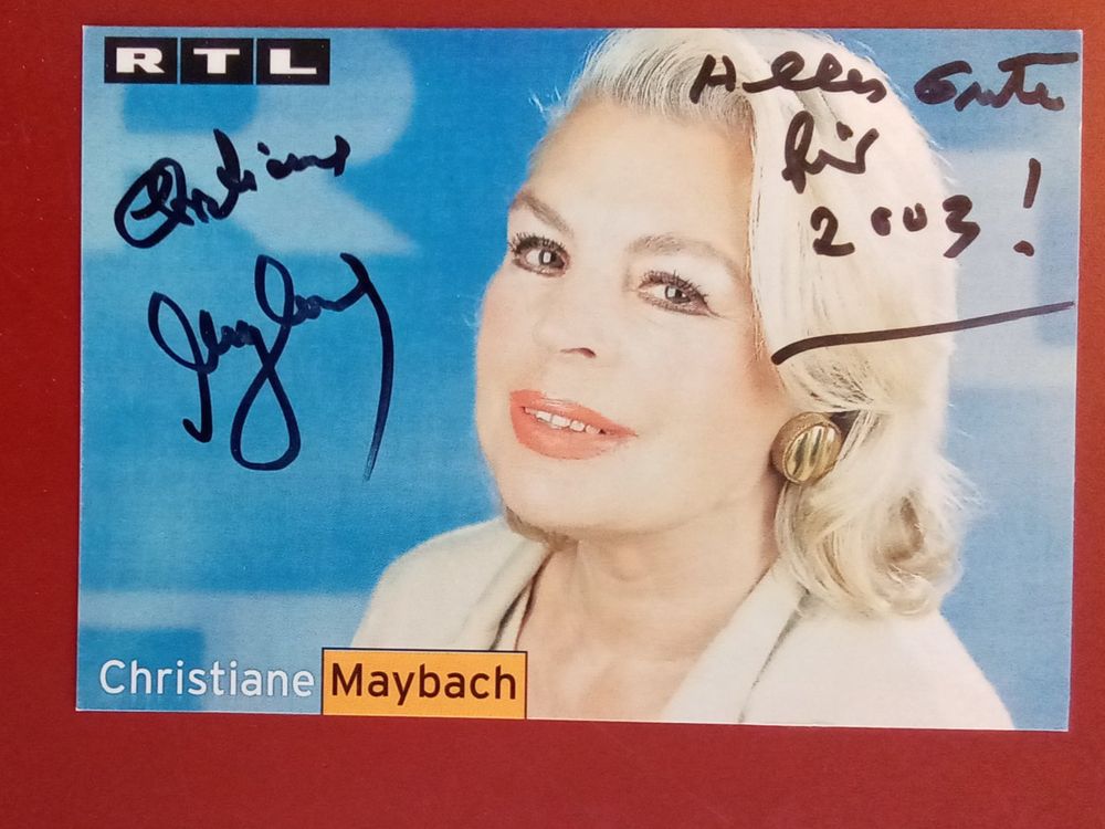 Christiane Maybach 1927-2006 Autogramm Fotopostkarte 10x15cm | Kaufen ...
