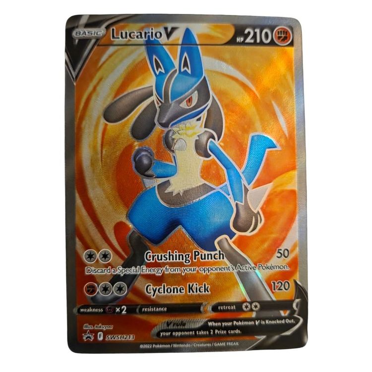 Pokémon TCG Lucario V SWSH213 Full Art Promo – Fighting NM (Gebraucht ...