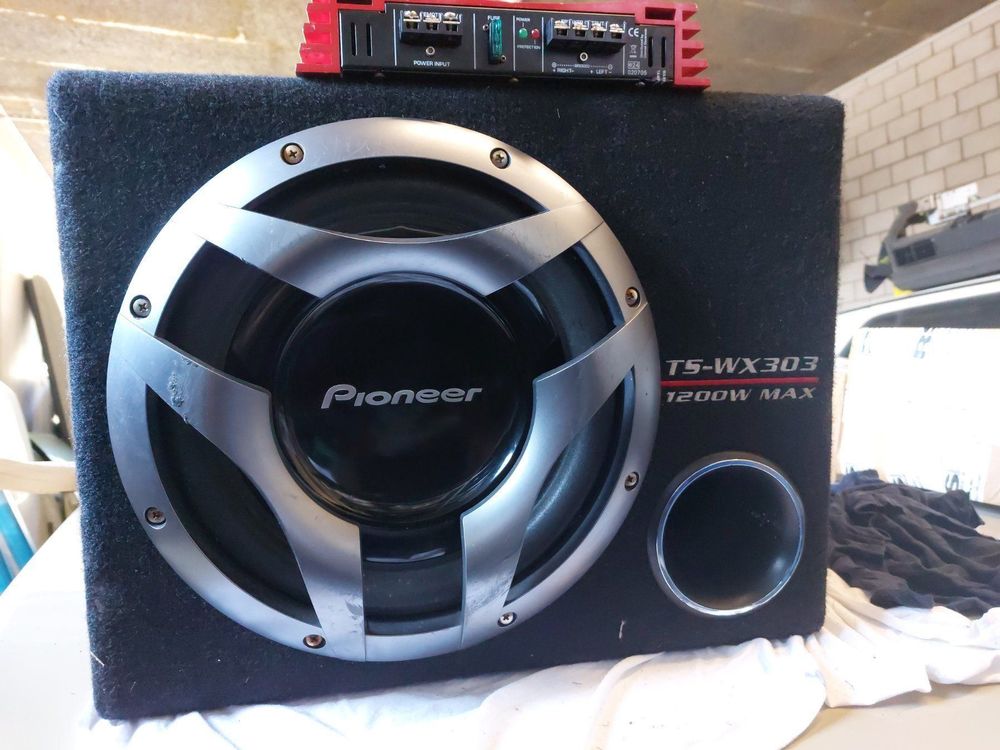 Subwoofer Bassbox Pioneer mit Verstärker | Kaufen auf Ricardo