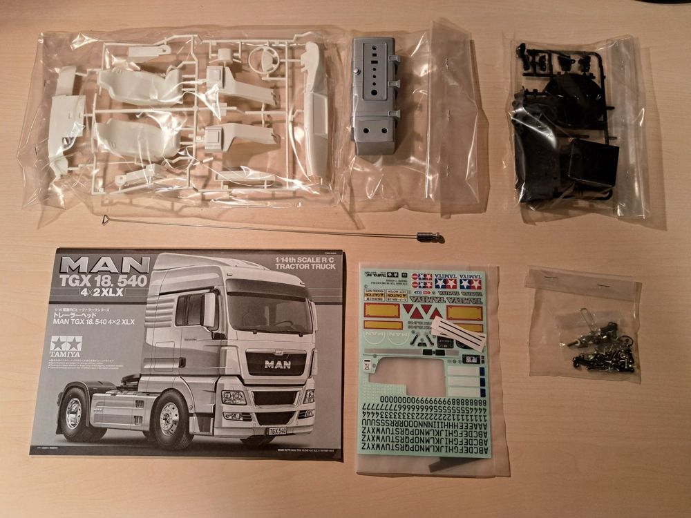 Tamiya RC 1/14 MAN TGX 18.540 XLX Truck (neu und gebaut) (Neu (gemäss ...