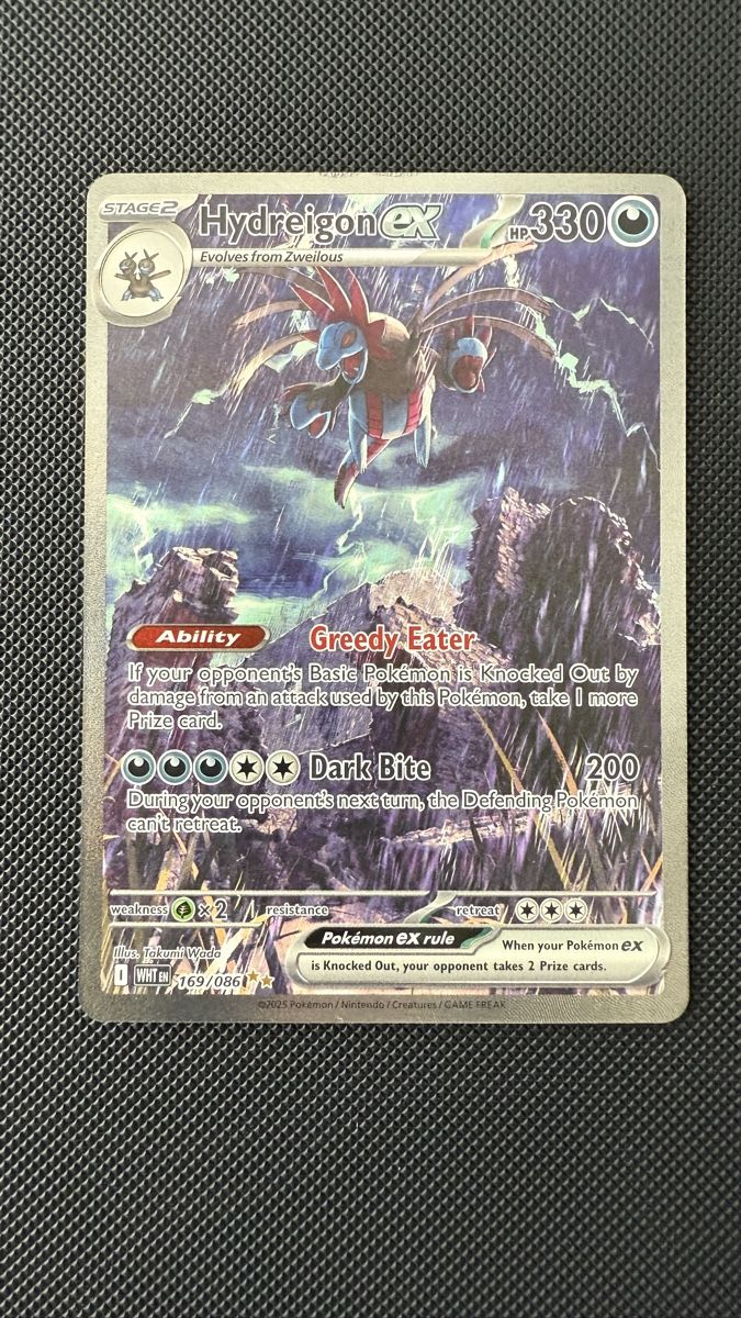 Hydreigon EX SIR Full Art- 169/086 SV White Flare- English- (Neu ...