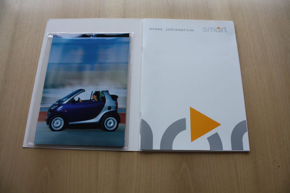 Smart Pressemappe IAA 1999 Vorstellung Smart Cabrio & Diesel (Gebraucht ...