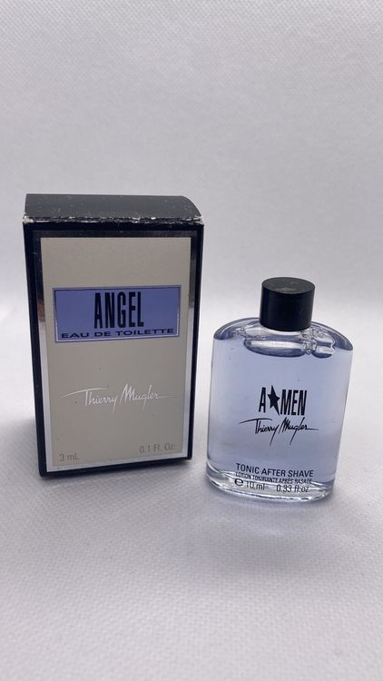 Miniature de parfum Mugler Angel, A*Men After Shave tonic (Gebraucht ...