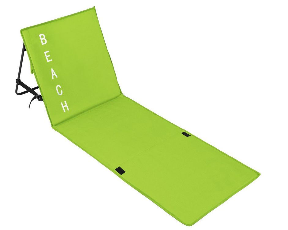 Strandmatte mit verstellbarer Lehne 150cm grün (Neu (gemäss ...