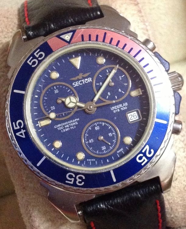 SECTOR ETA Swiss Chronograph Herrenuhr ( Quartz/ 44 mm ) (Gebraucht) in ...