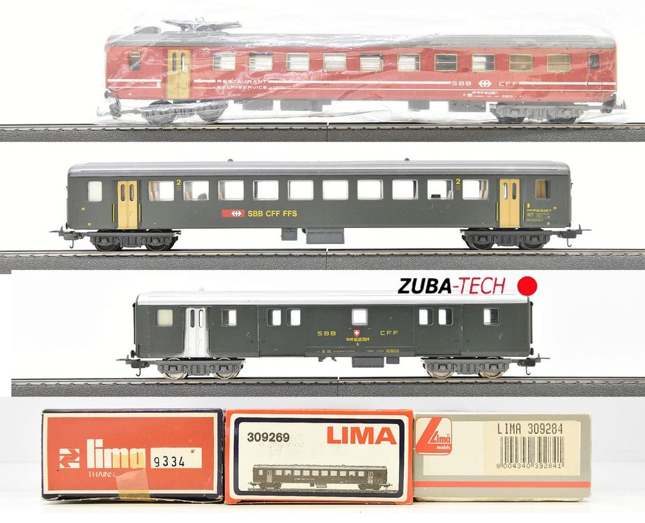 3x Lima Personenwagen der SBB Spur H0 GS ohne OVP | Kaufen auf Ricardo