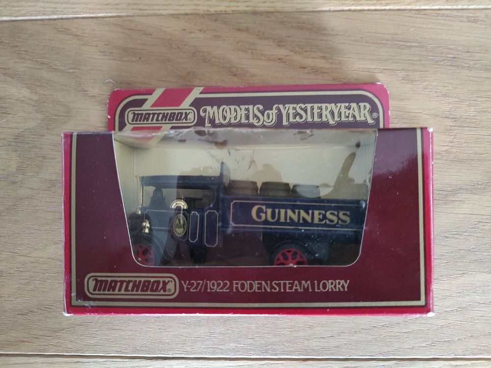 MATCHBOX Y-27/1922 Foden Steam Lorry Guinness (Neu und originalverpackt ...