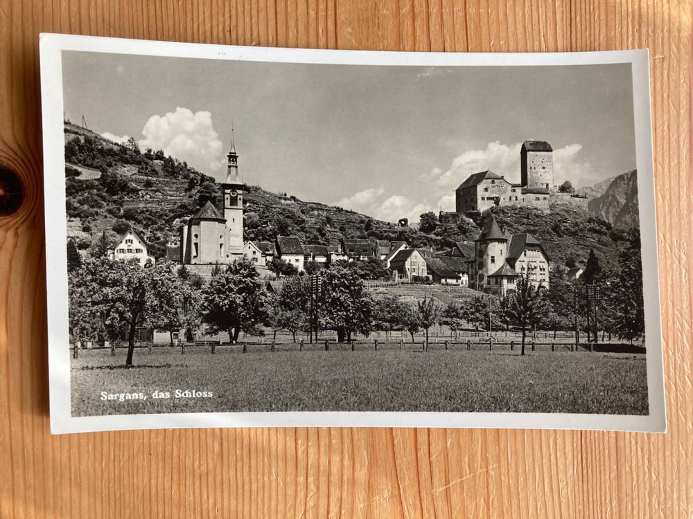 Sargans mit Schloss - AK 1935 (Gebraucht) in Oberuzwil für CHF 1 – mit Lieferung auf Ricardo kaufen