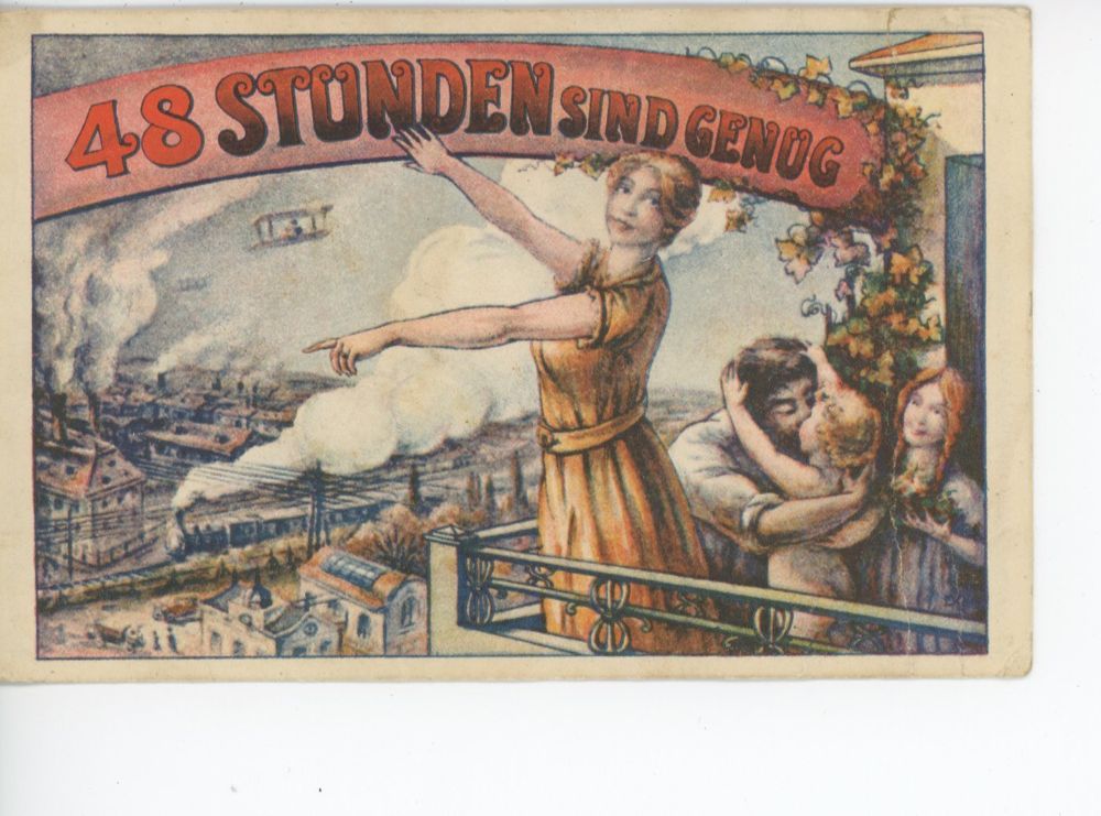 Original Werbekarte Abstimmung Arbeitszeit 1924 Politik (Gebraucht) in ...