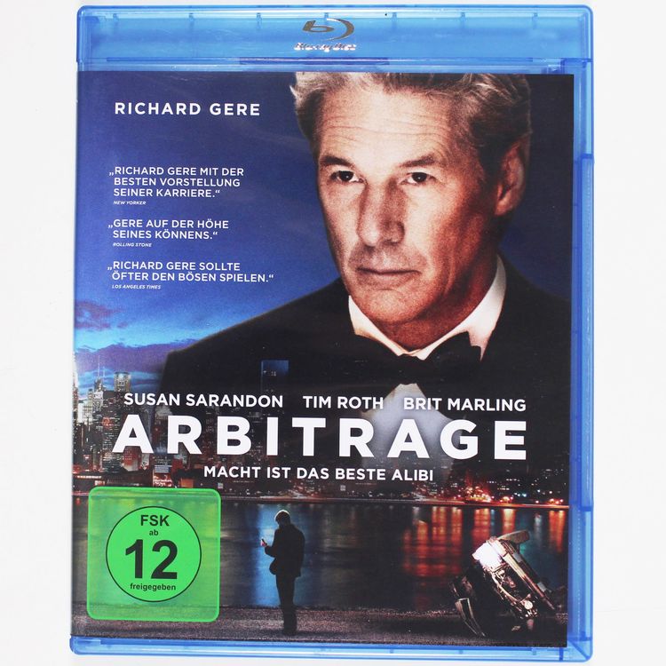 Blu-Ray ARBITRAGE Richard Geere, Susan Sarandon, Tim Roth... (Neu ...