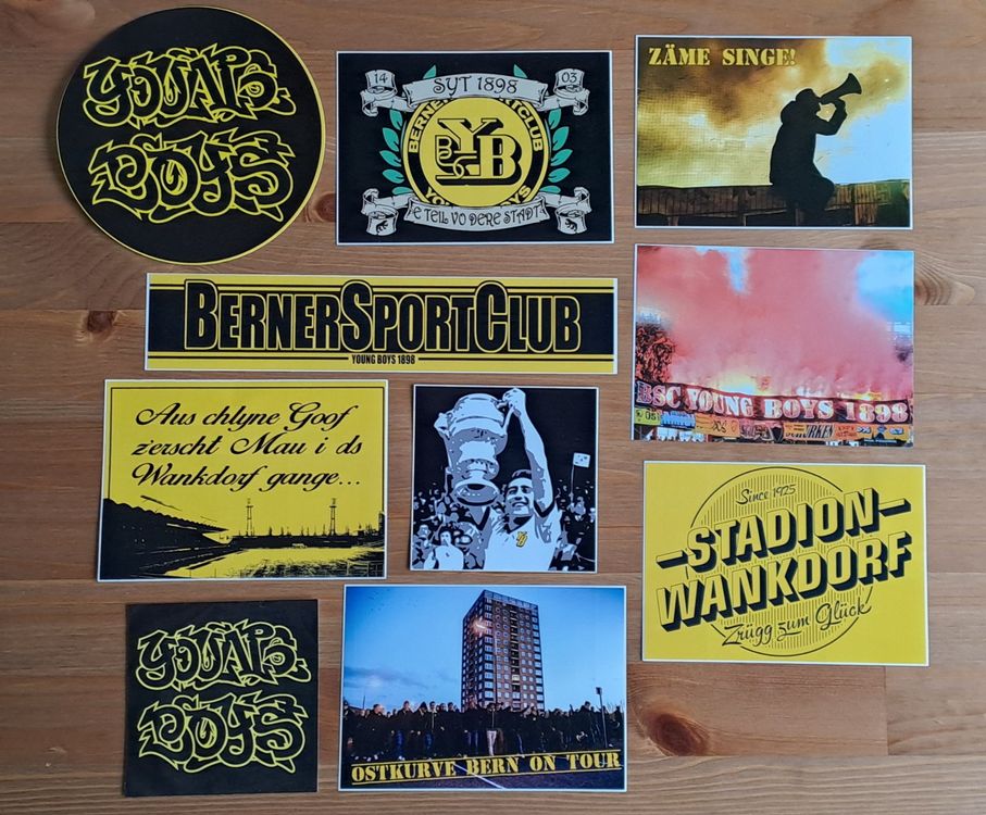 YOUNG BOYS (BSC YB) OSTKURVE STICKER ALT UND RAR! (Neu und ...