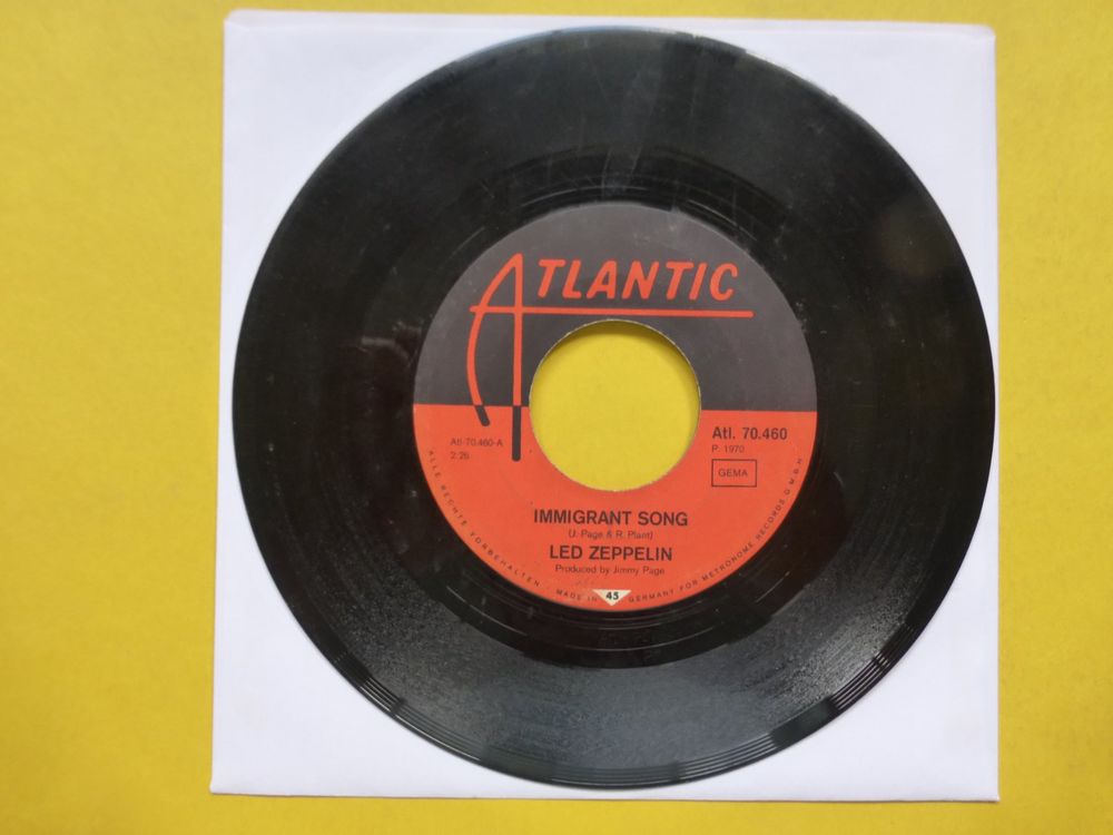 LED ZEPPELIN 7" IMMIGRANT SONG | Kaufen auf Ricardo