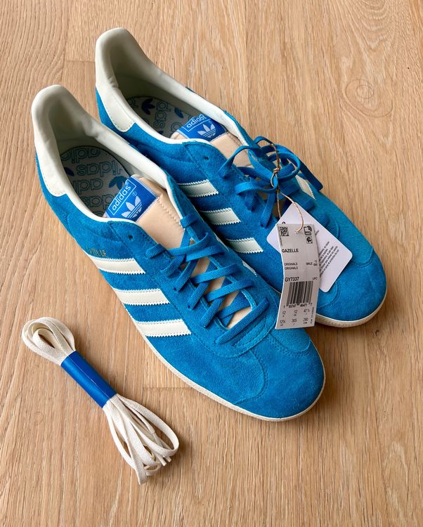 Adidas Gazelle Bold Aqua GY7337, UK 12, EU 47 1/3, eher eng (Neu ...