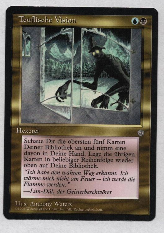 Teuflische Vision (Diabolic Vision) MtG, Ice Age DE (Gebraucht) in ...