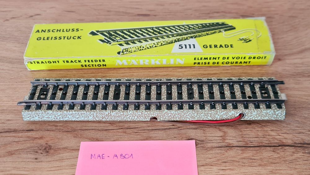 Märklin H0, 1 Anschlussgleis 5111 (MAE-A801) (Gebraucht) in Ruswil für ...