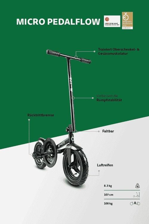Micro Pedalflow white Scooter Trottinett Pedale (Gebraucht) in Rotkreuz ...