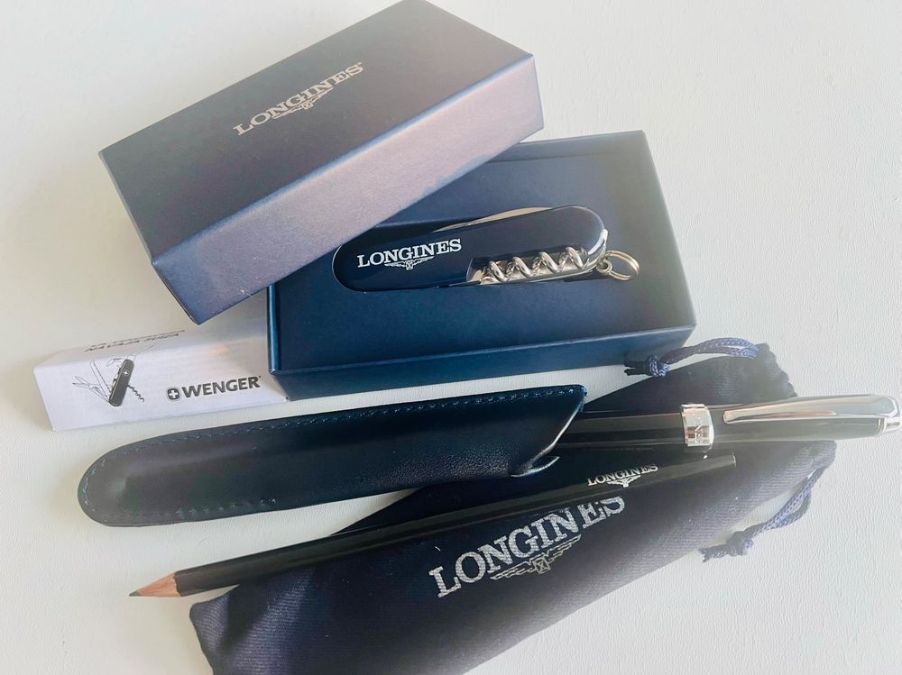 LONGINES original ball point pen + original Swiss Army Knife | Kaufen ...