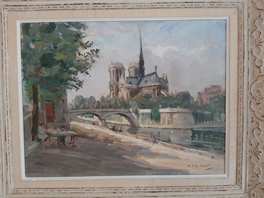 Tableau Joseph LAURENT (1893-1976)"Notre Dame de Paris" (D'occasion) à ...