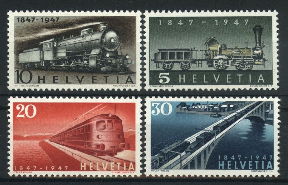1947, 100 Jahre Eisenbahnen ** (2) | Kaufen auf Ricardo