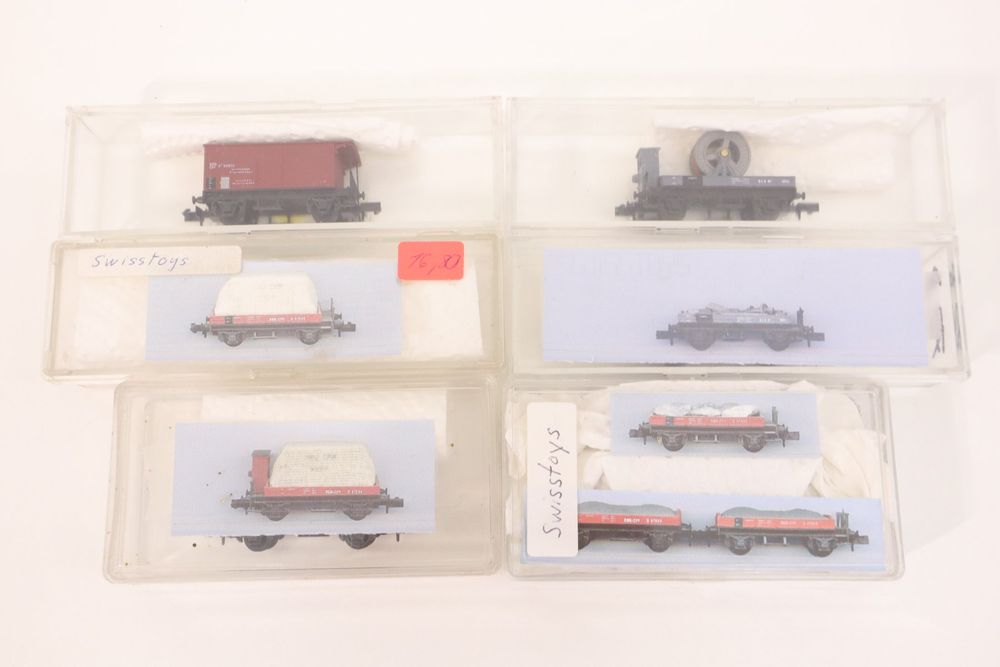 Swisstoys 8 x Güterwagen, 6 x SBB, 2 x BLS, Spur N | Kaufen auf Ricardo