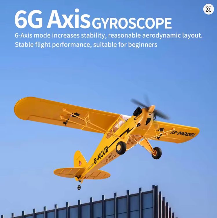 Skylark Piper J3, 650mm, RTF mit Gyro, Modell 2025 (Neu und ...