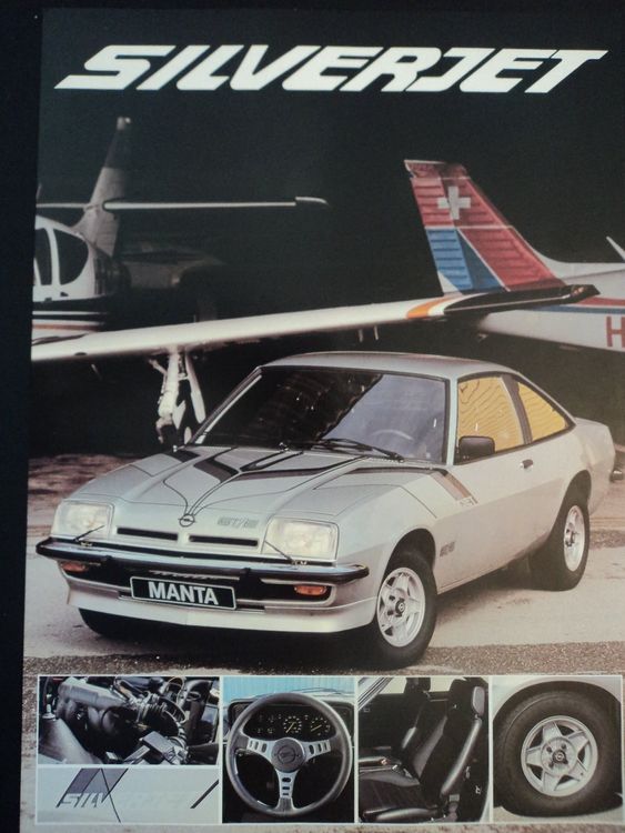 Prospekt Opel Manta 2.0i GT/E SILVERJET Sondermodell 1979 | Kaufen auf ...