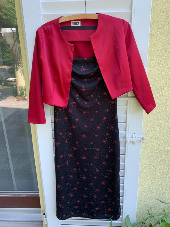 Festliches Kleid Knielang Mit Bolero