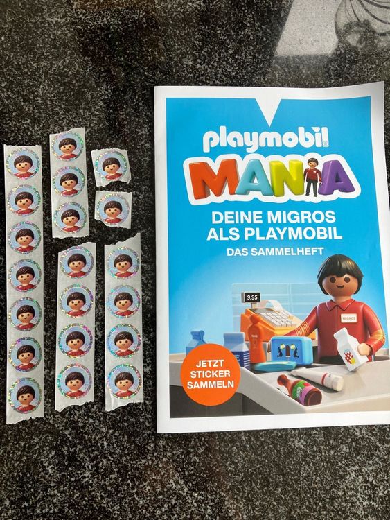 Migros Playmobil Mania 20 Sticker / 1 volle Karte (Neu (gemäss Beschreibung)) in Stalden (Sarnen ...