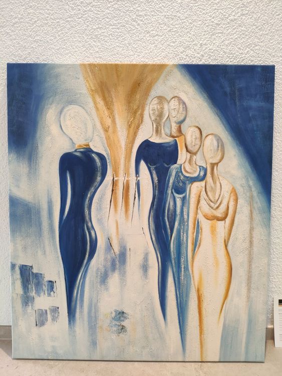 Gemälde "Der Frauenplausch" 2005 Jian Jie inkl. Zertifikat (Neu (gemäss Beschreibung)) in ...