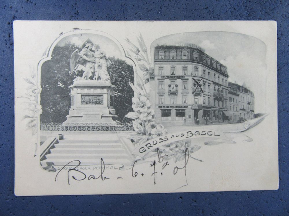 BASEL 1905 HOTEL STRASSBURG STRASSBURGER-DENKMAL (Gebraucht) in Ettingen für CHF 4.95 – mit ...