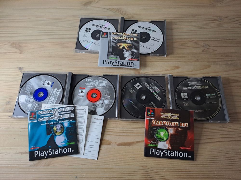 Command & Conquer PS1 Set: 1 + Alarmstufe Rot + Gegenschlag (Gebraucht ...