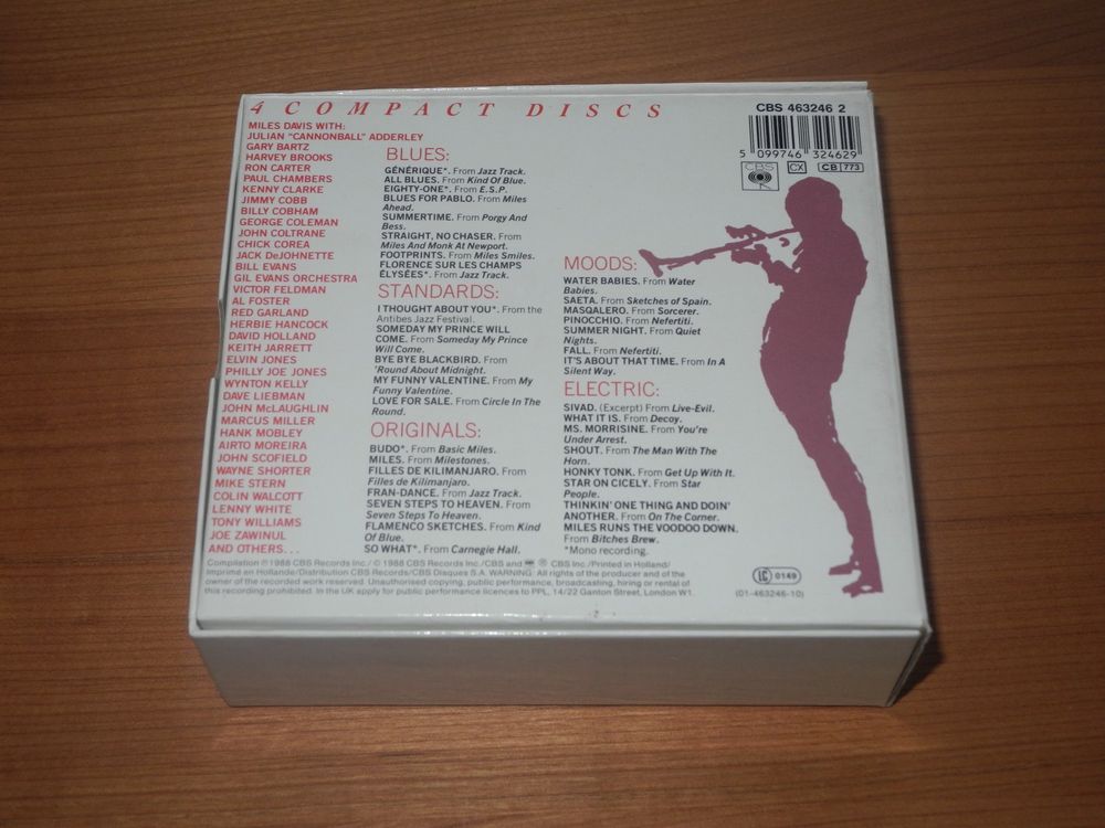 MILES DAVIS: THE CBS YEARS 1955 - 1985 - 4 CDs (Neu (gemäss Beschreibung)) in Fahrwangen für CHF ...