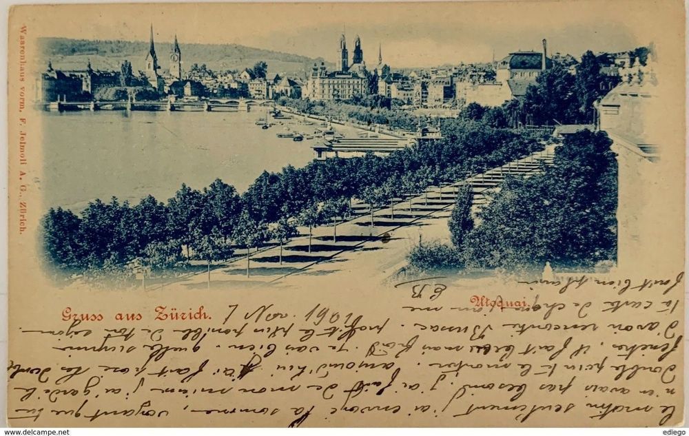 AK ZURICH: LITHO GRUSS ZURICH UTOQUAI 02 (Gebraucht) in Lutry für CHF 3 – mit Lieferung auf ...