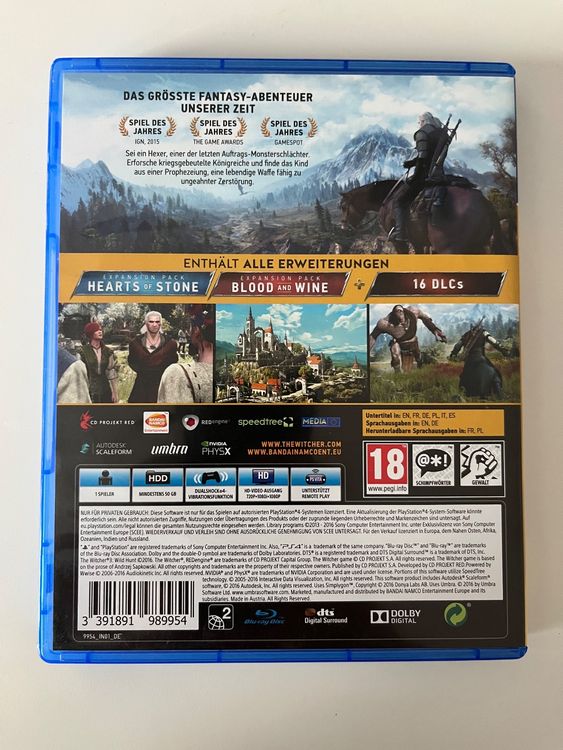 The Witcher 3: Wild Hunt - Game of the Year Edition (PS4) | Kaufen auf Ricardo